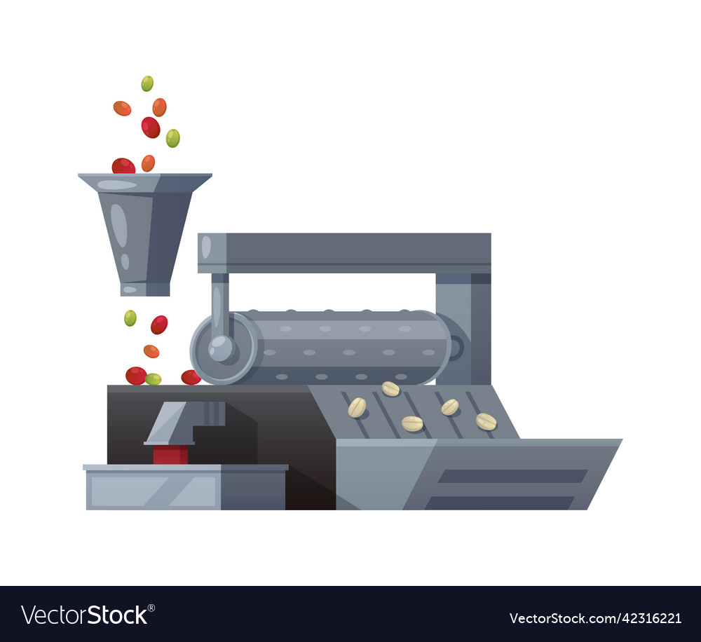 Coffee production Royalty Free Vector Image - VectorStock