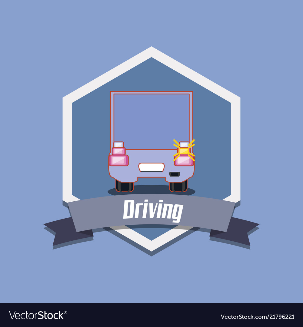 Drive safely design Royalty Free Vector Image - VectorStock