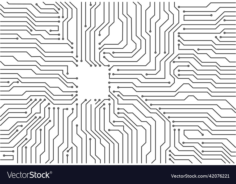 Electronics board circuit engineering technology Vector Image