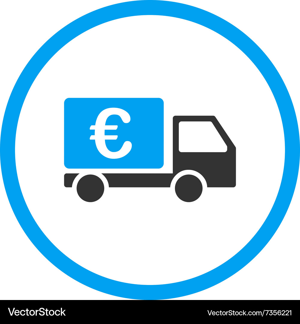 Euro Collector Car Circled Icon Royalty Free Vector Image