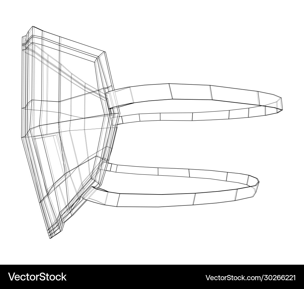 Medical surgical mask blueprint style Royalty Free Vector