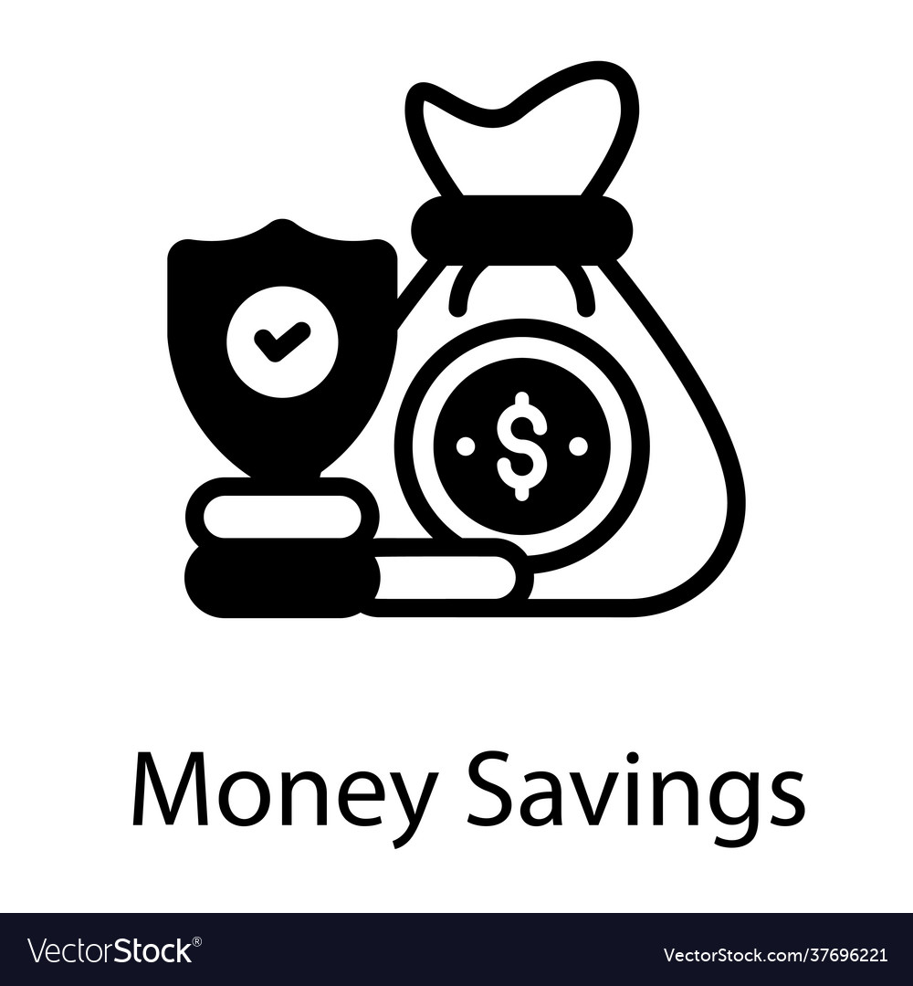 Money savings Royalty Free Vector Image - VectorStock