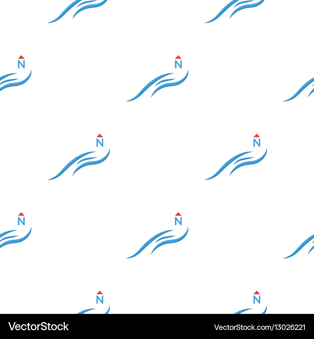 Northern wind icon in cartoon style isolated Vector Image