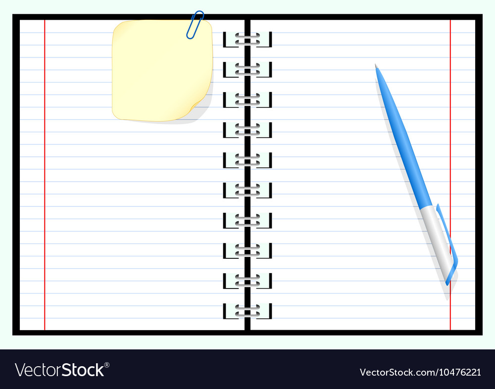 Notebook Royalty Free Vector Image - VectorStock