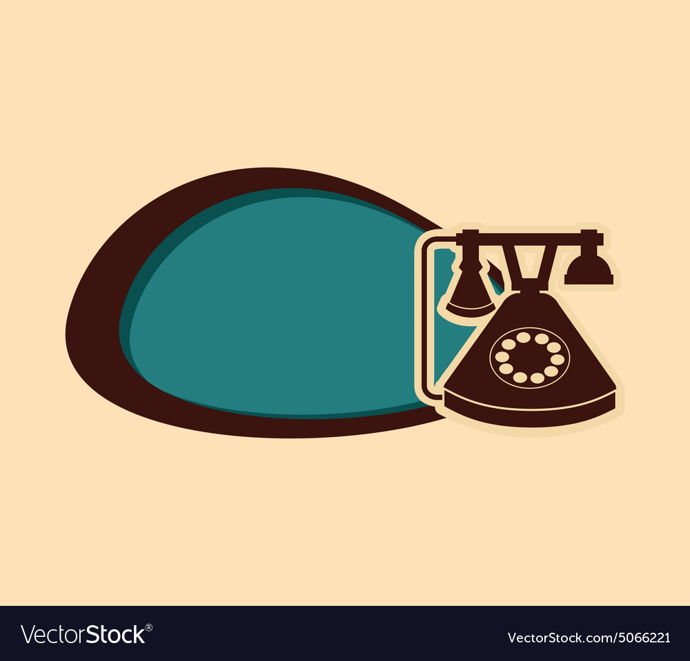 Old phone Royalty Free Vector Image - VectorStock