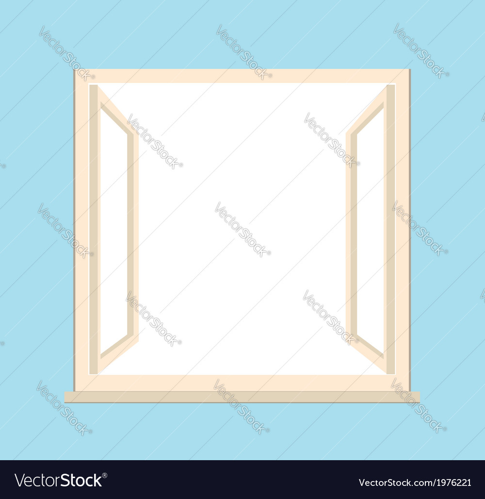Open window Royalty Free Vector Image - VectorStock