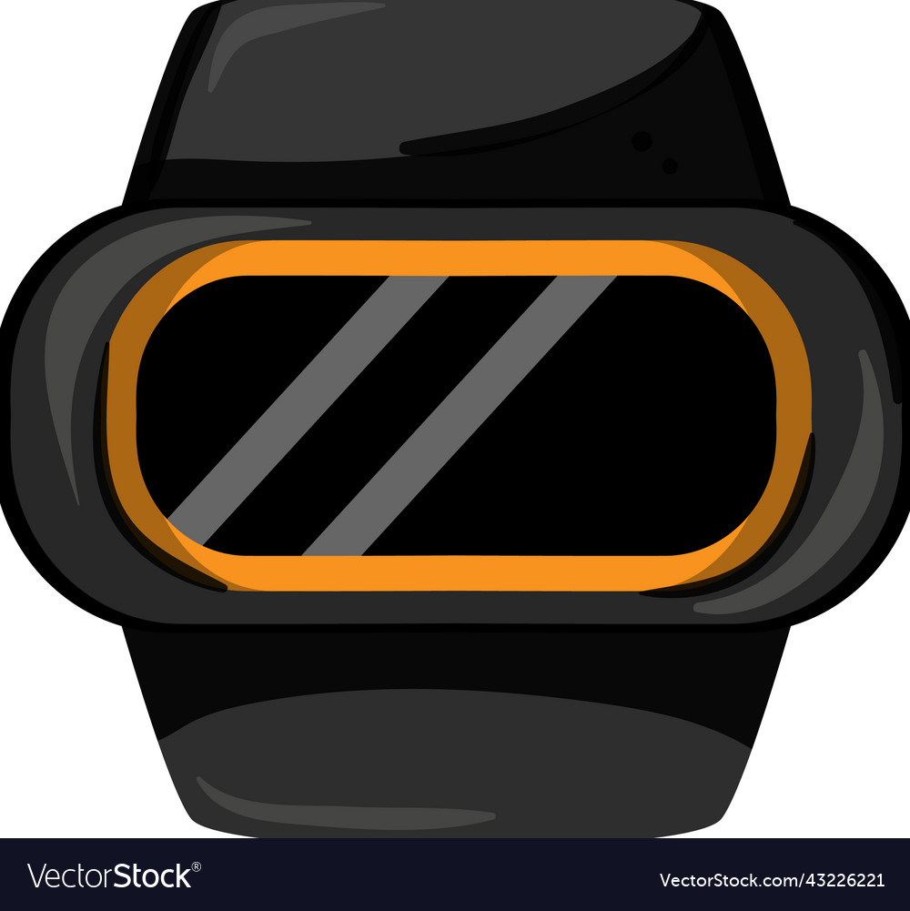 Pulse watch tracker cartoon Royalty Free Vector Image