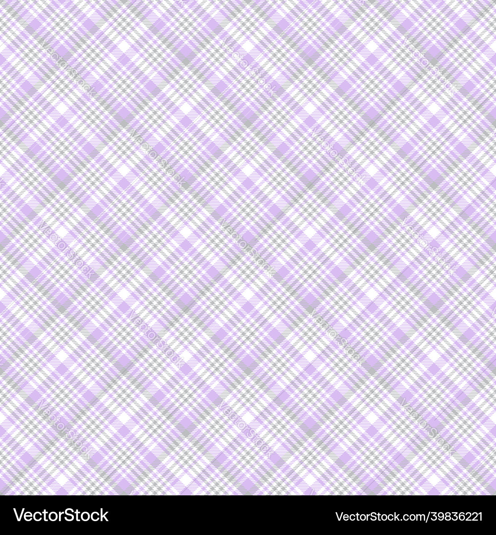 Purple diagonal plaid tartan textured seamless Vector Image