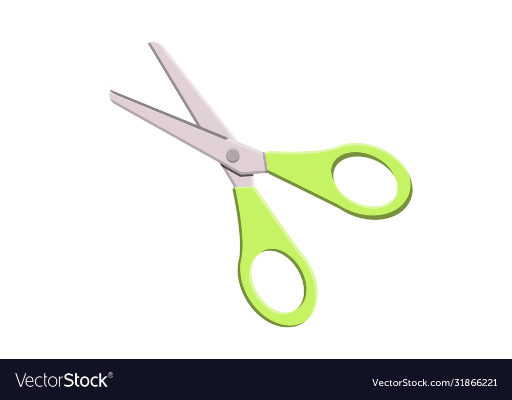 Scissors isolated on white Royalty Free Vector Image