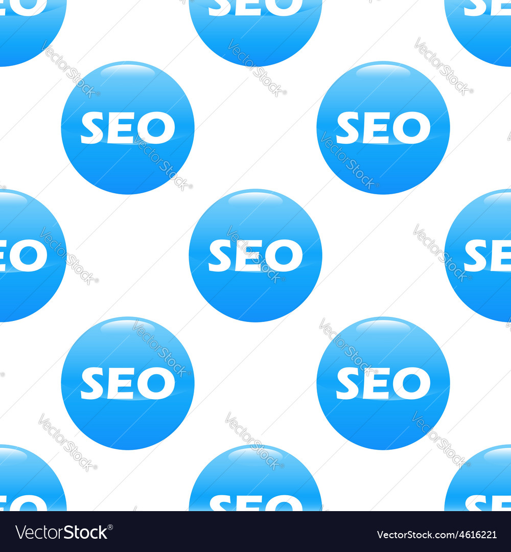 Seo sign pattern Royalty Free Vector Image - VectorStock