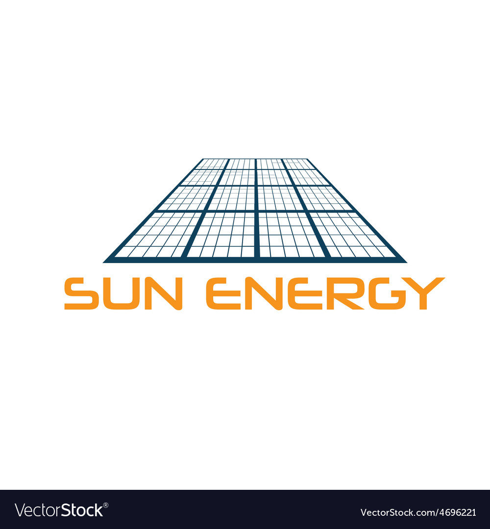 Solar cell design template Royalty Free Vector Image