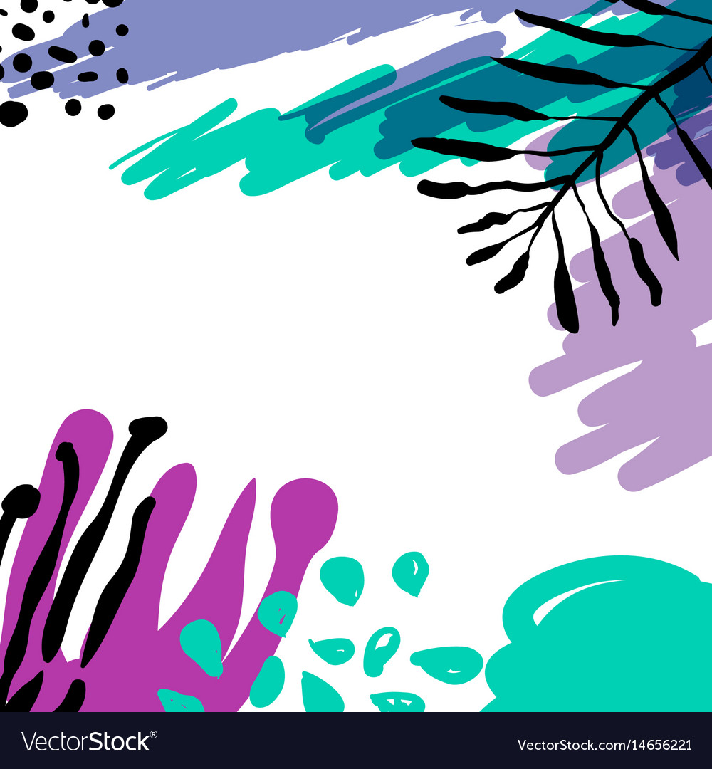 Stylized background hand-drawn Royalty Free Vector Image