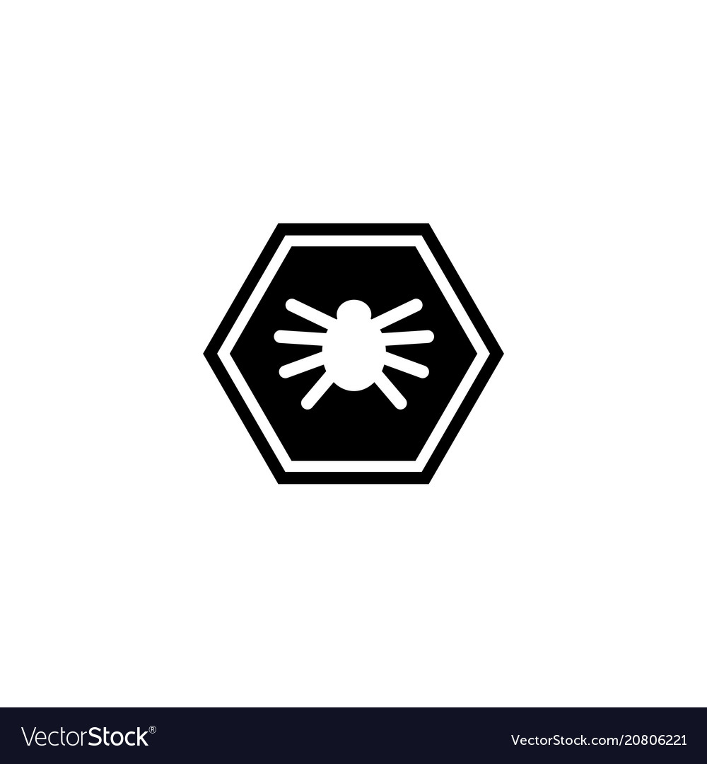 Virus microbe bacteria flat icon Royalty Free Vector Image Virus microbe bacteria flat icon Royalty Free Vector Image