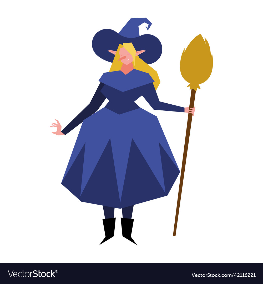 Witch magical creature Royalty Free Vector Image