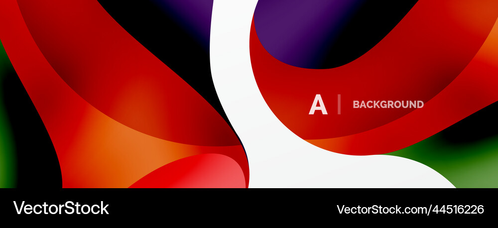 Flowing geometric shapes minimalist abstract Vector Image