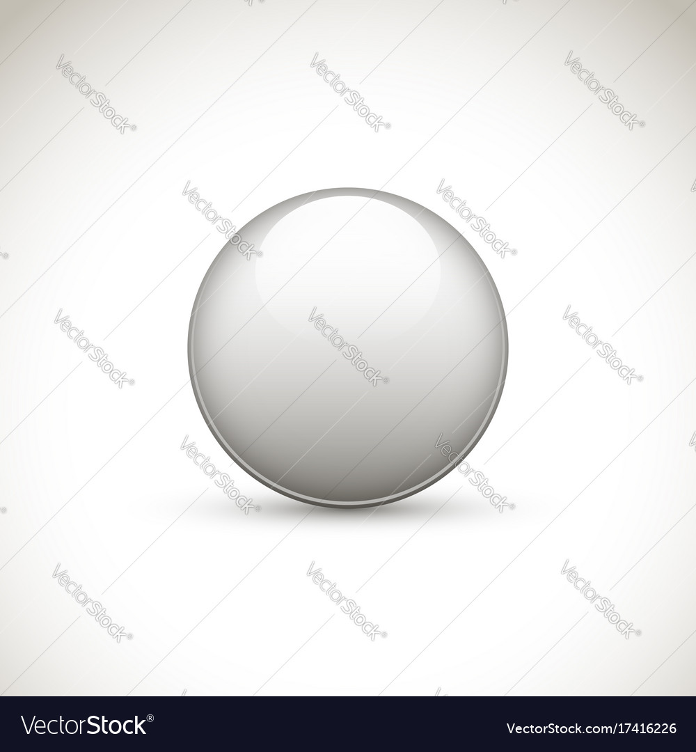 Gray round button Royalty Free Vector Image - VectorStock