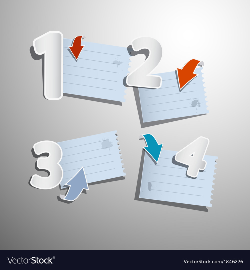 Progress steps for tutorial infographics Vector Image