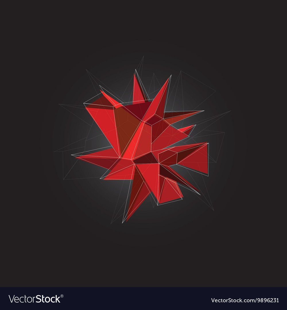 Abstract geometric shape Royalty Free Vector Image