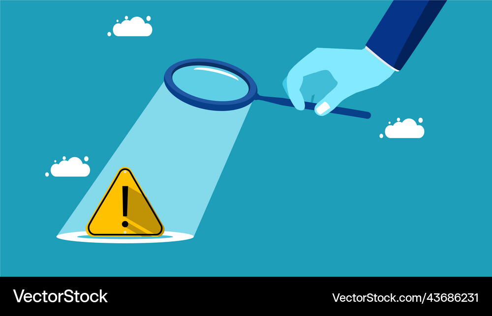 Analyze the cause of problem a businessman Vector Image
