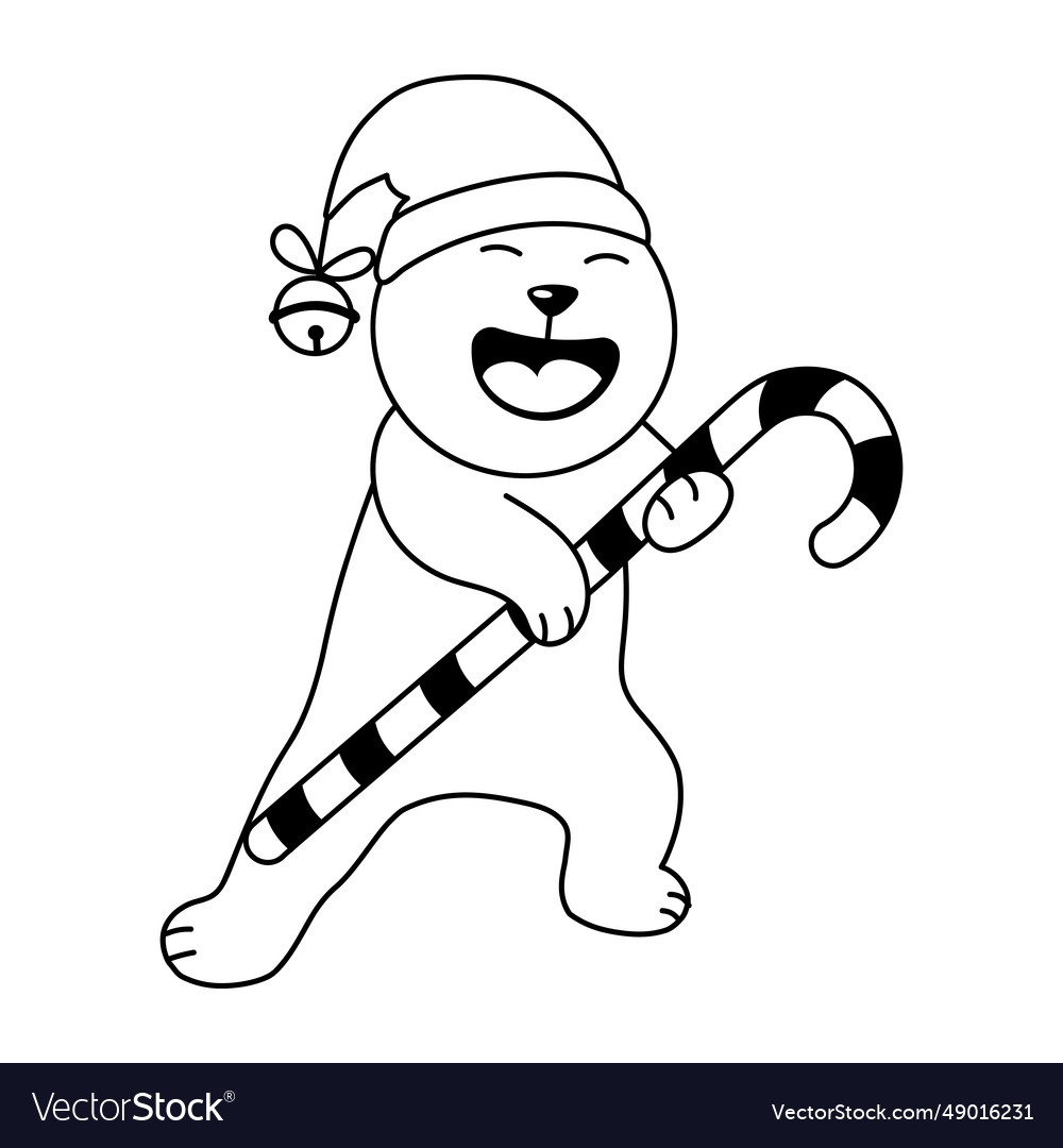 Candy cane Royalty Free Vector Image - VectorStock