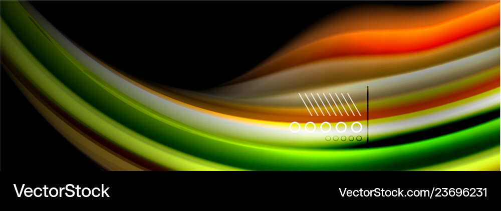 Color flow poster wave liquid shape Royalty Free Vector