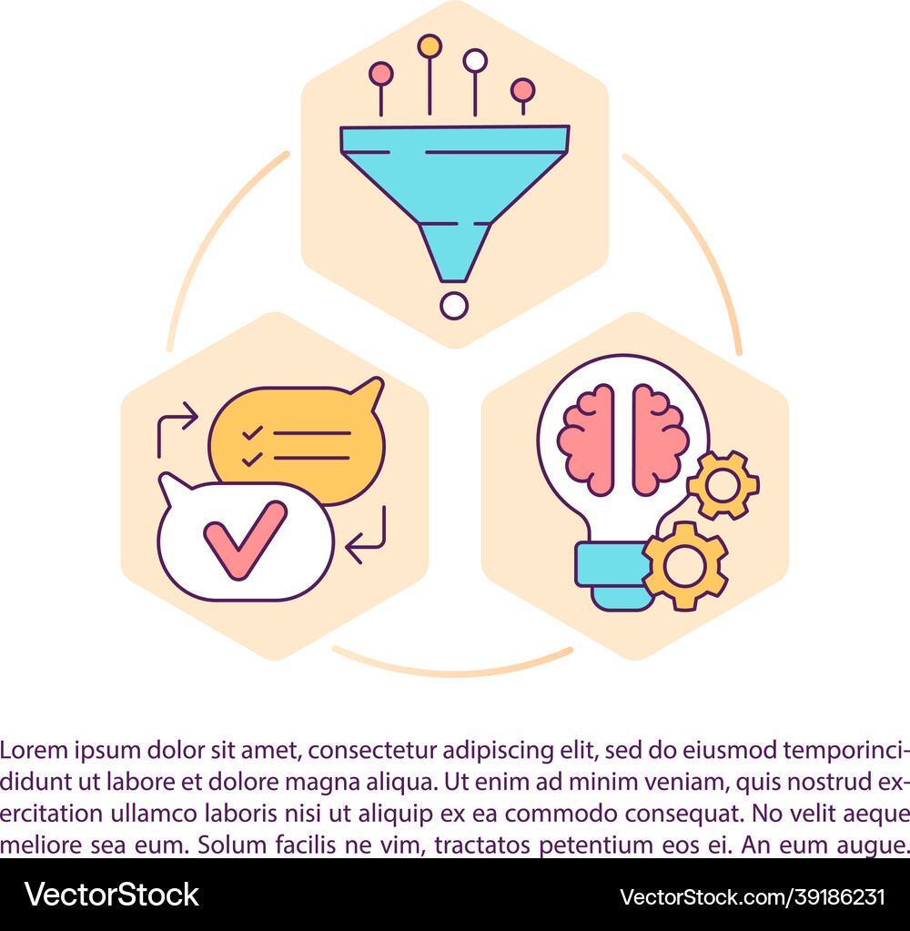 Communication strategies concept line icons Vector Image