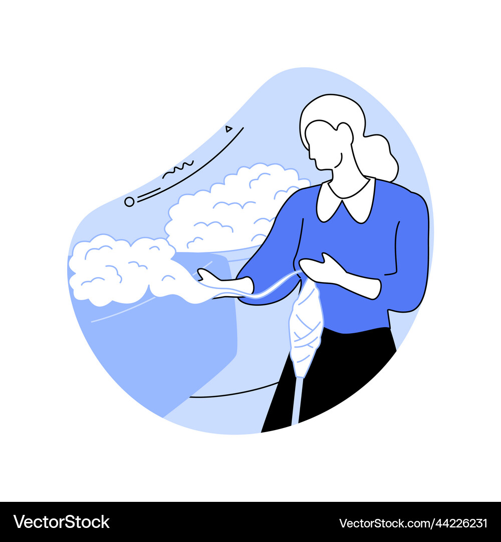 Cotton spinning isolated cartoon Royalty Free Vector Image