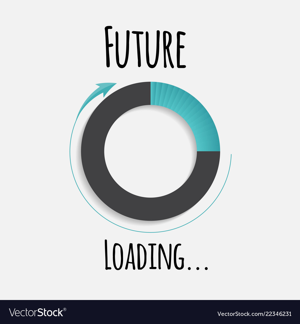 Future loading concept Royalty Free Vector Image