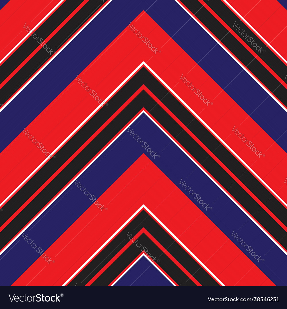 Red chevron diagonal stripes seamless pattern Vector Image
