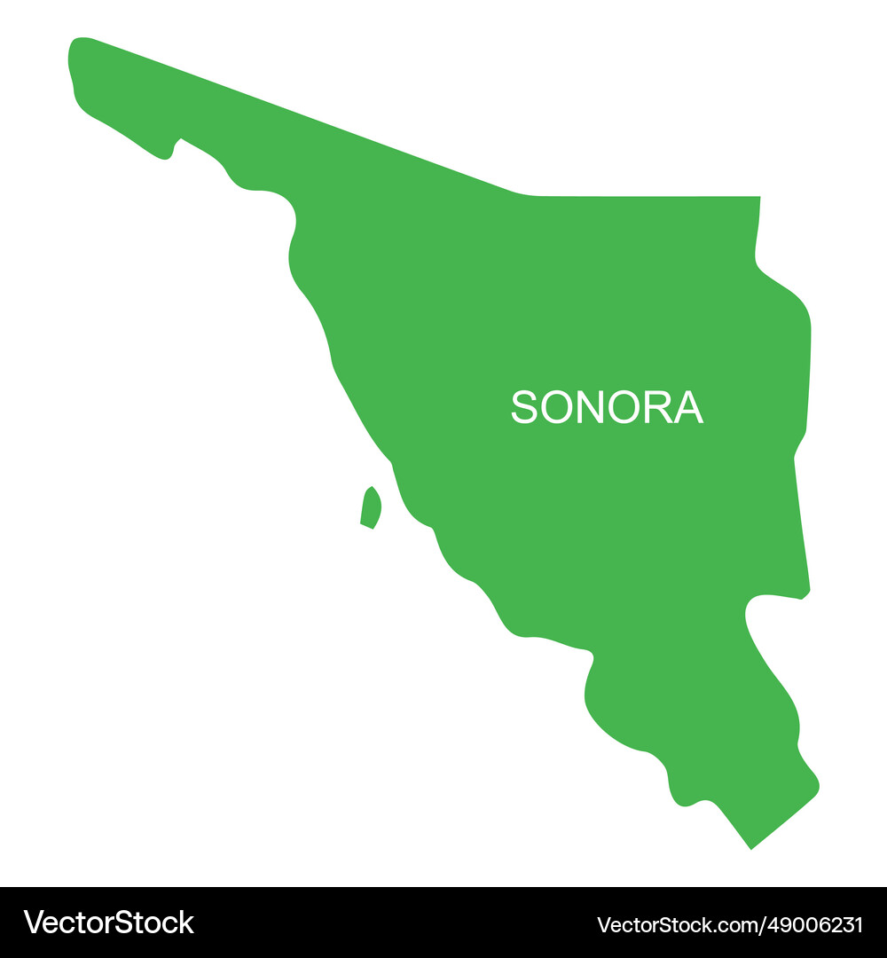 Sonora Map Sonora Map Stock Vector (Royalty Free) 282926606