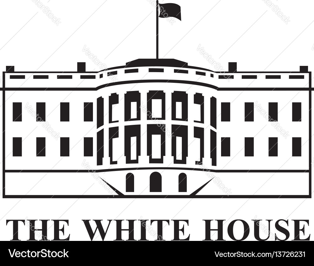 White house icon Royalty Free Vector Image - VectorStock