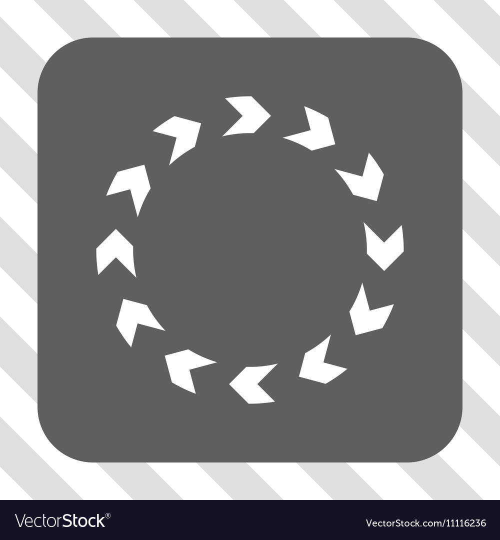 Circulation rounded square button Royalty Free Vector Image