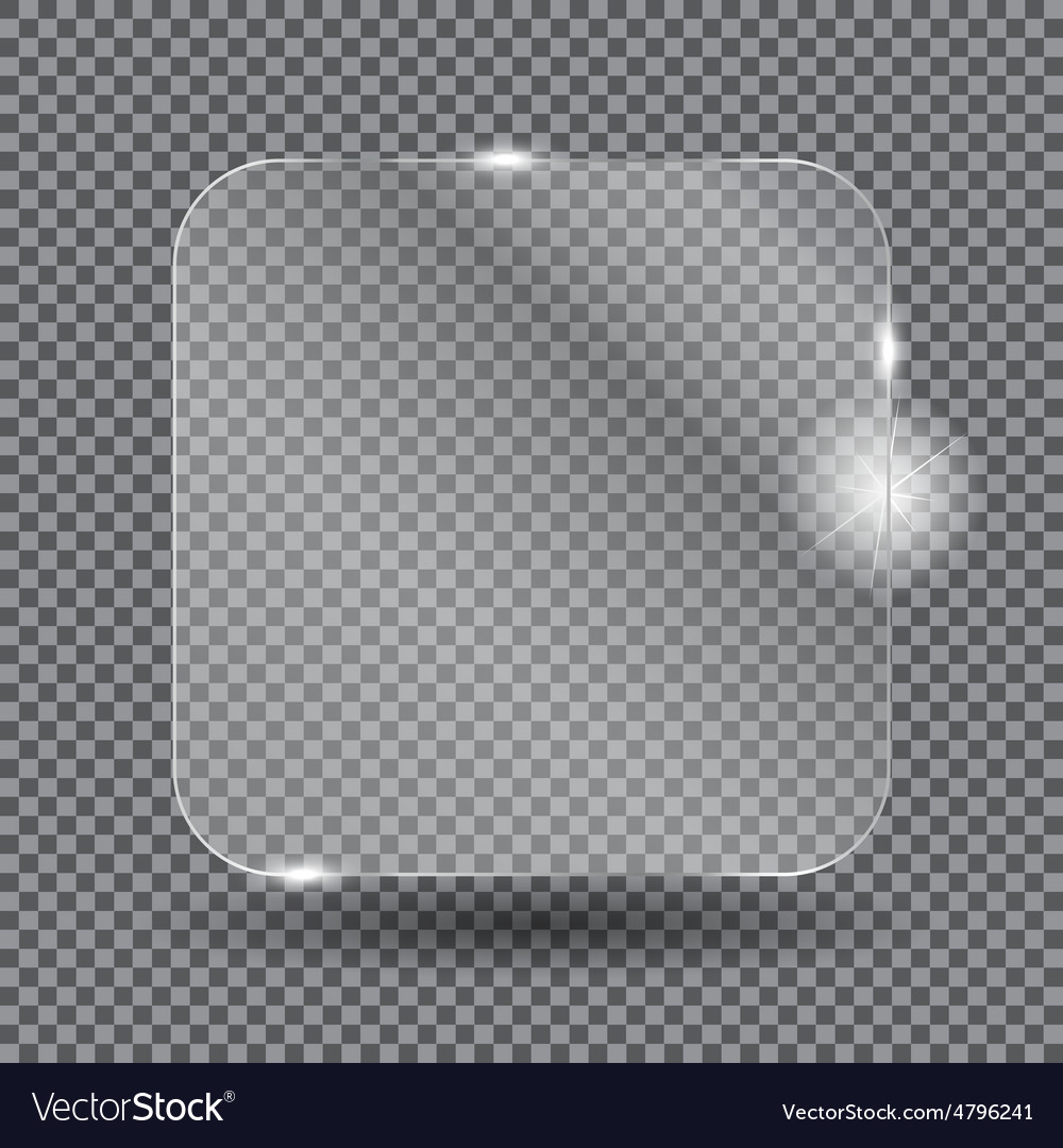 Realistic glass frames Royalty Free Vector Image