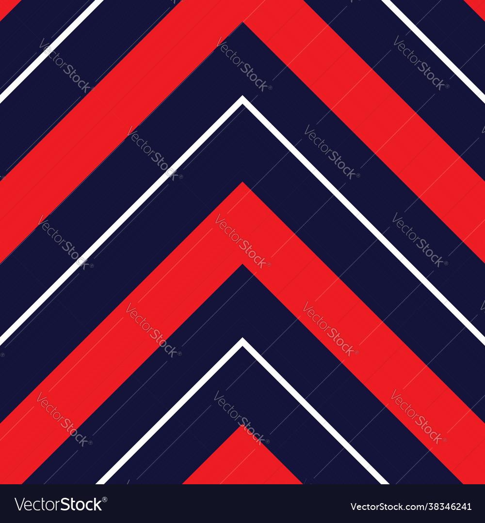 Red chevron diagonal stripes seamless pattern Vector Image