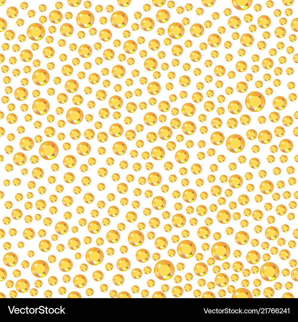 Scattered golden rhinestones Royalty Free Vector Image