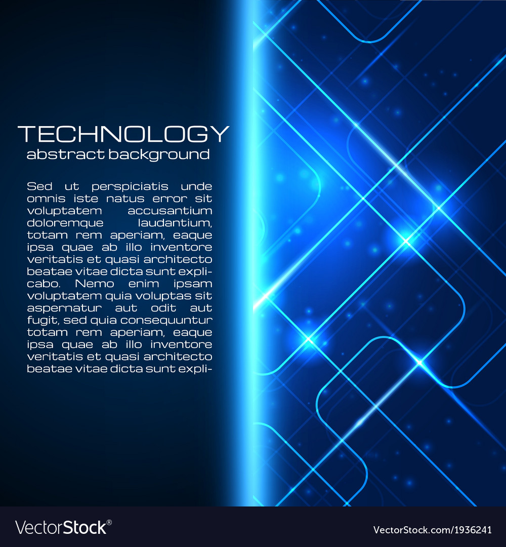 Technology background with space for your text Vector Image
