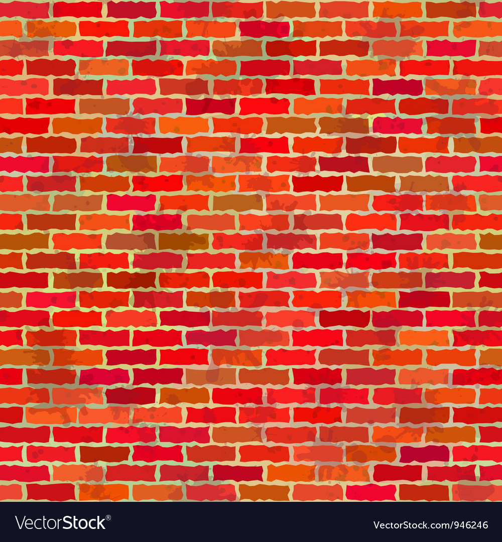 Brick wall seamless Royalty Free Vector Image - VectorStock