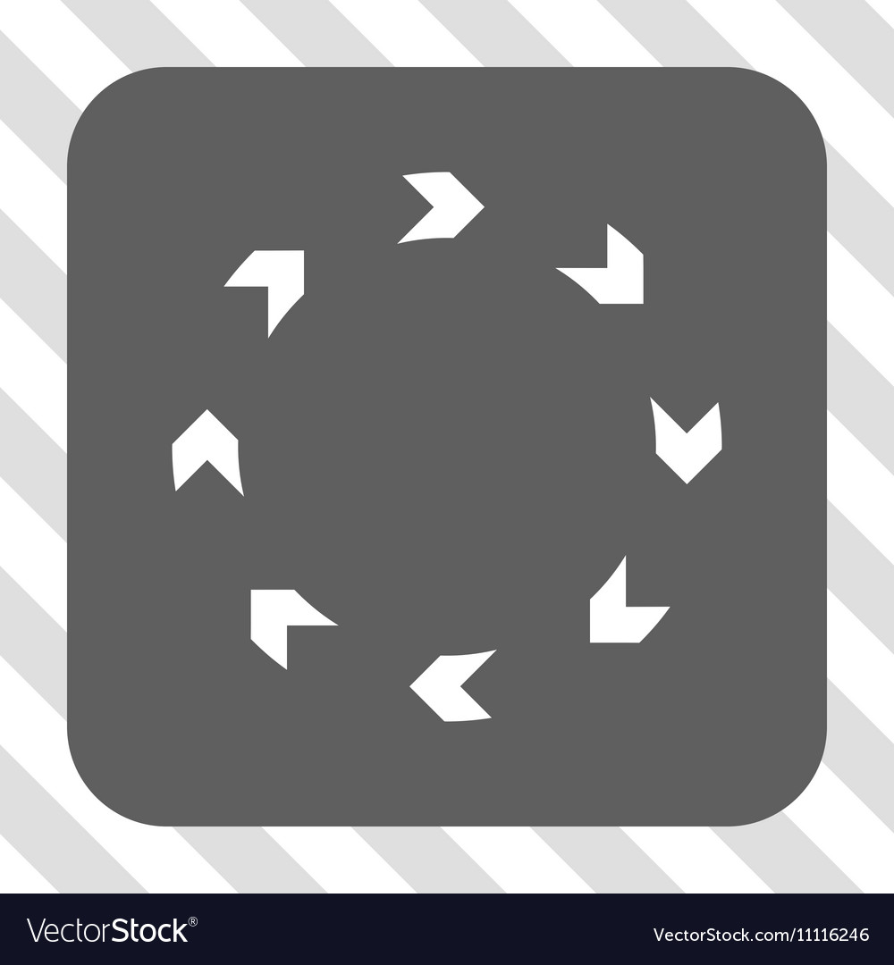 Circulation rounded square button Royalty Free Vector Image