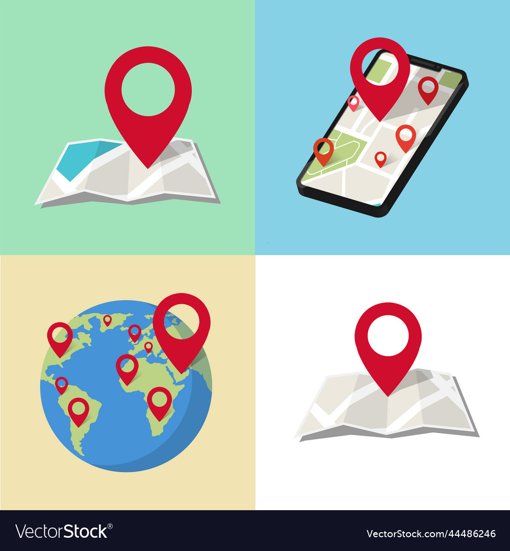 Smartphone Mobile Gps Navigation Royalty Free Vector Image