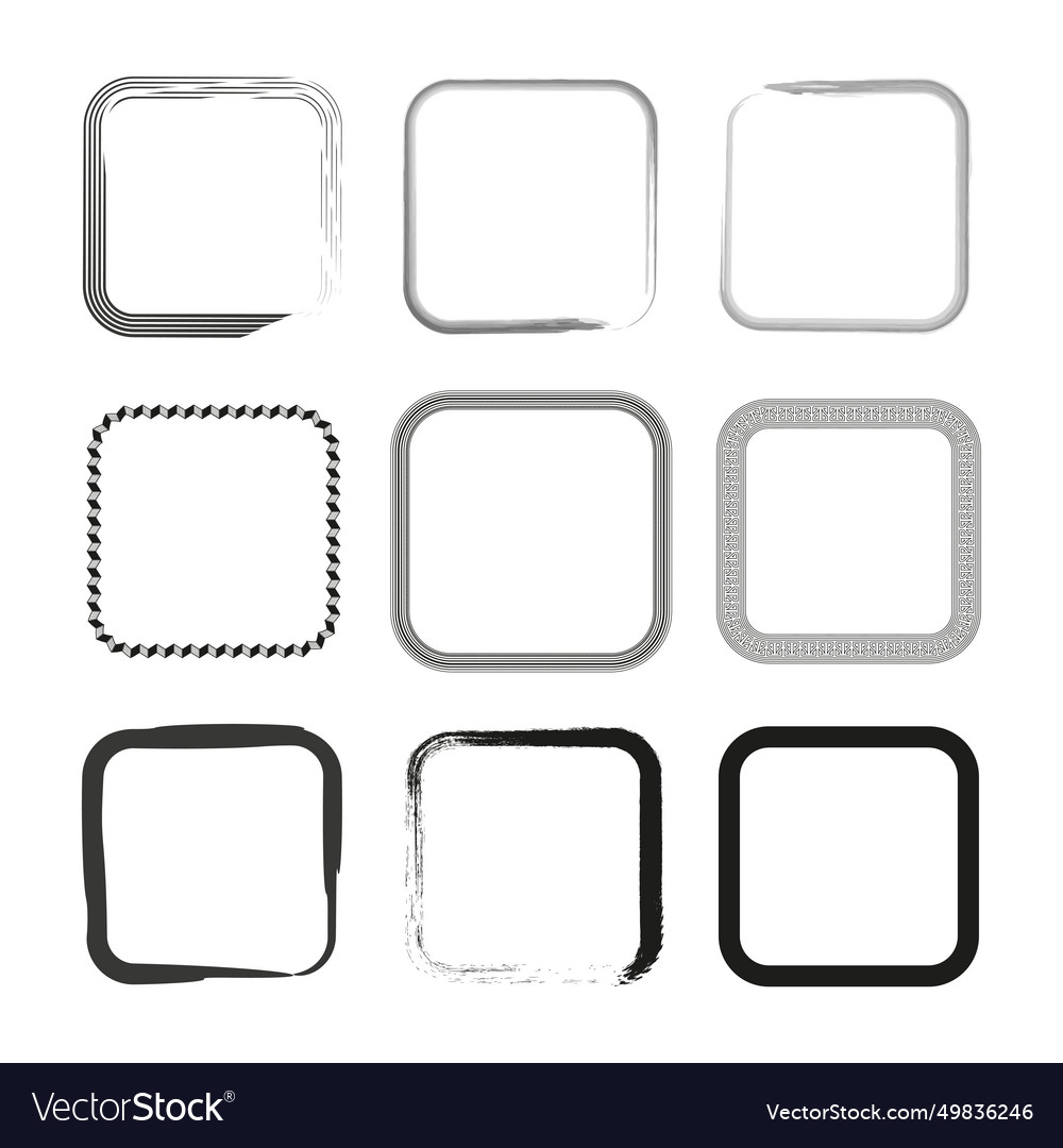Square template backgrounds Royalty Free Vector Image