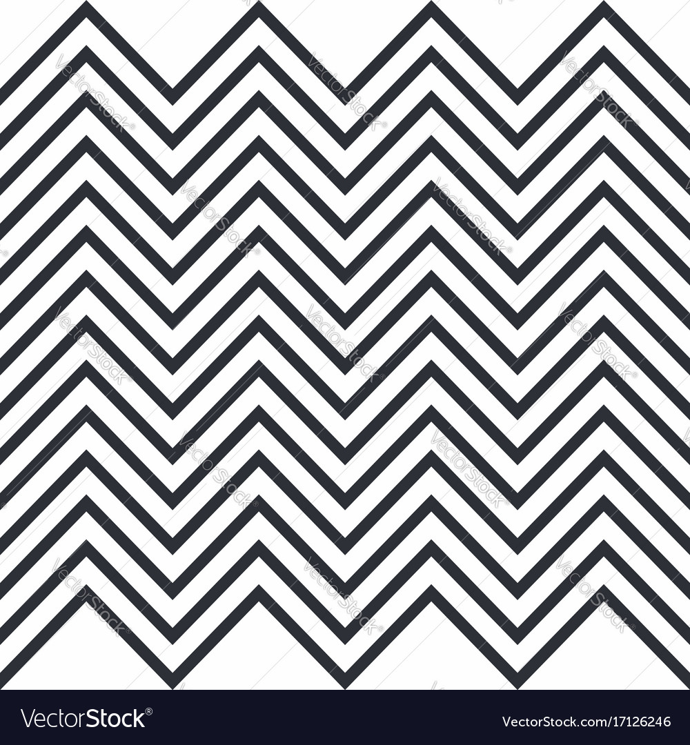Zigzag horizontally seamless pattern for stripes Vector Image