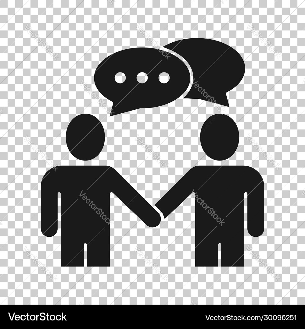 Greetings gesture icon in flat style people Vector Image