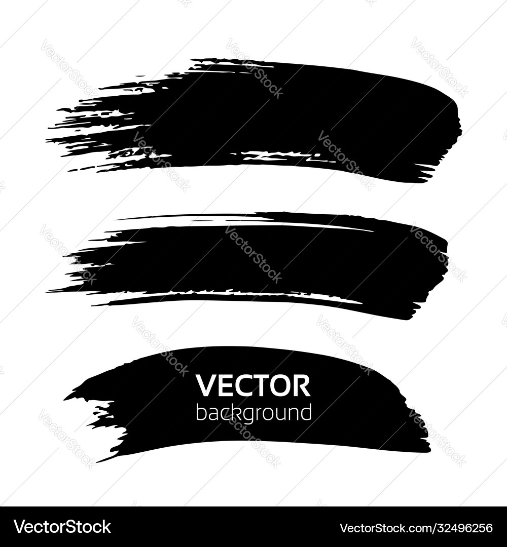 Big black smears background isolated on a white Vector Image