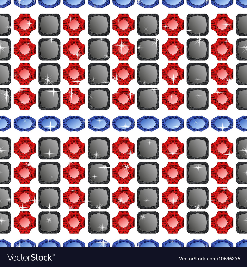 Diamonds seamless pattern Royalty Free Vector Image