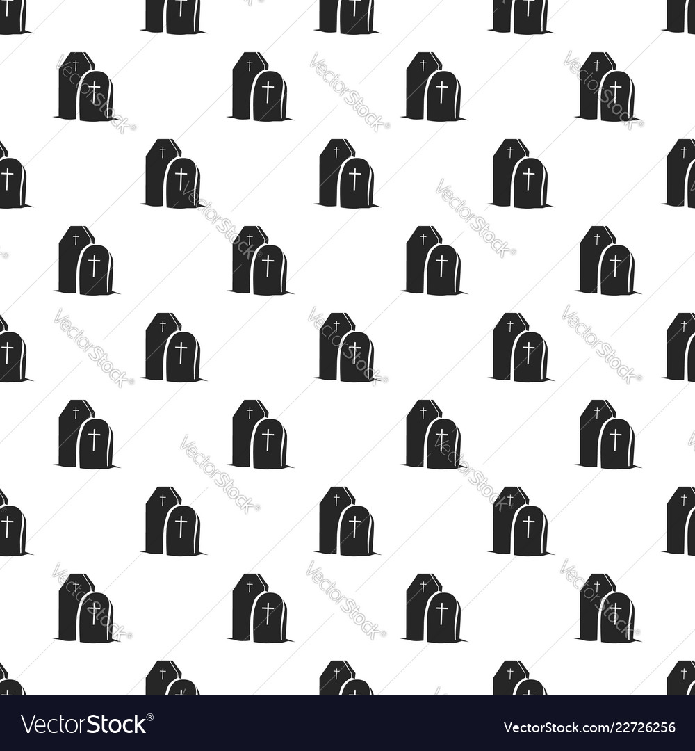 Grave pattern seamless Royalty Free Vector Image