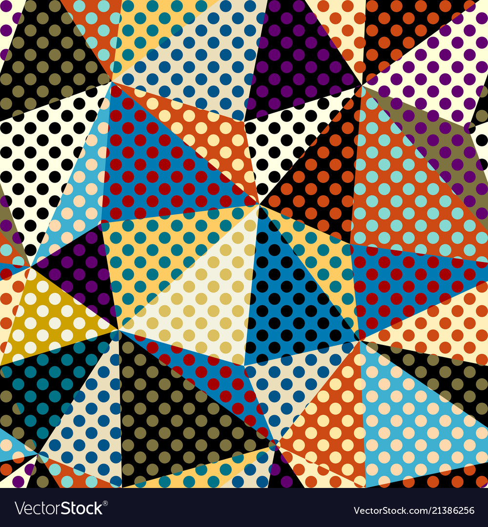 Seamless polka dot pattern Royalty Free Vector Image