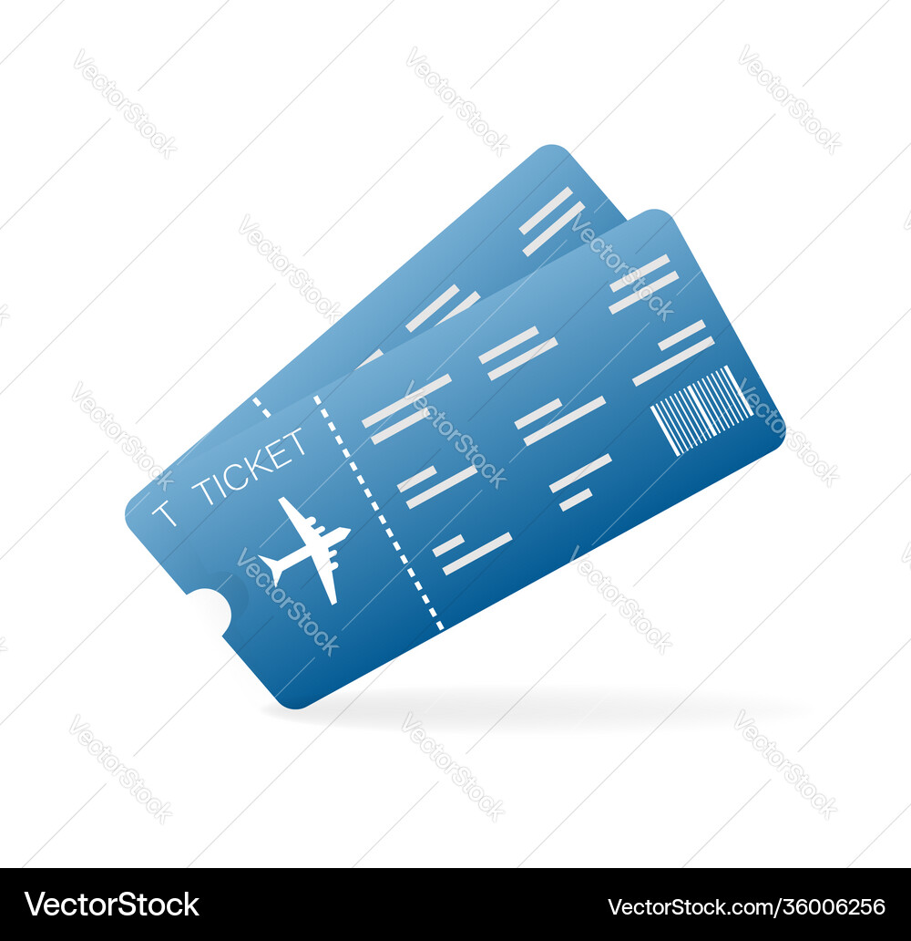 Tickets in flat style great design for any Vector Image