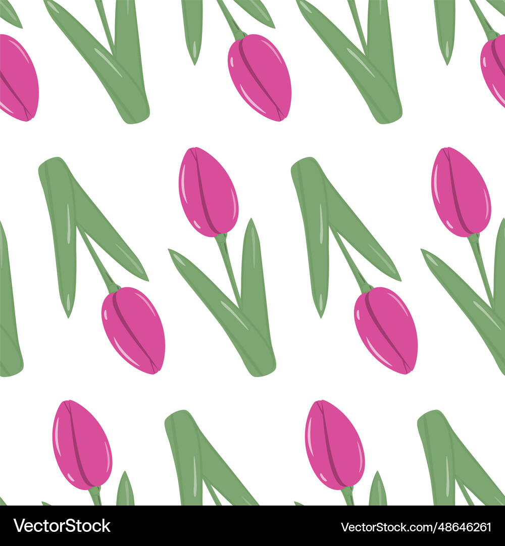 Abstract seamless pattern of colorful blooming Vector Image