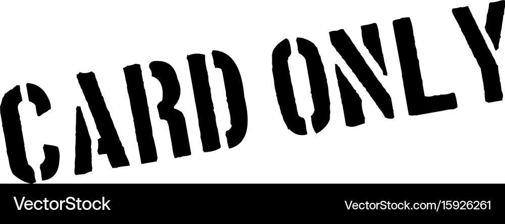 Card only rubber stamp Royalty Free Vector Image
