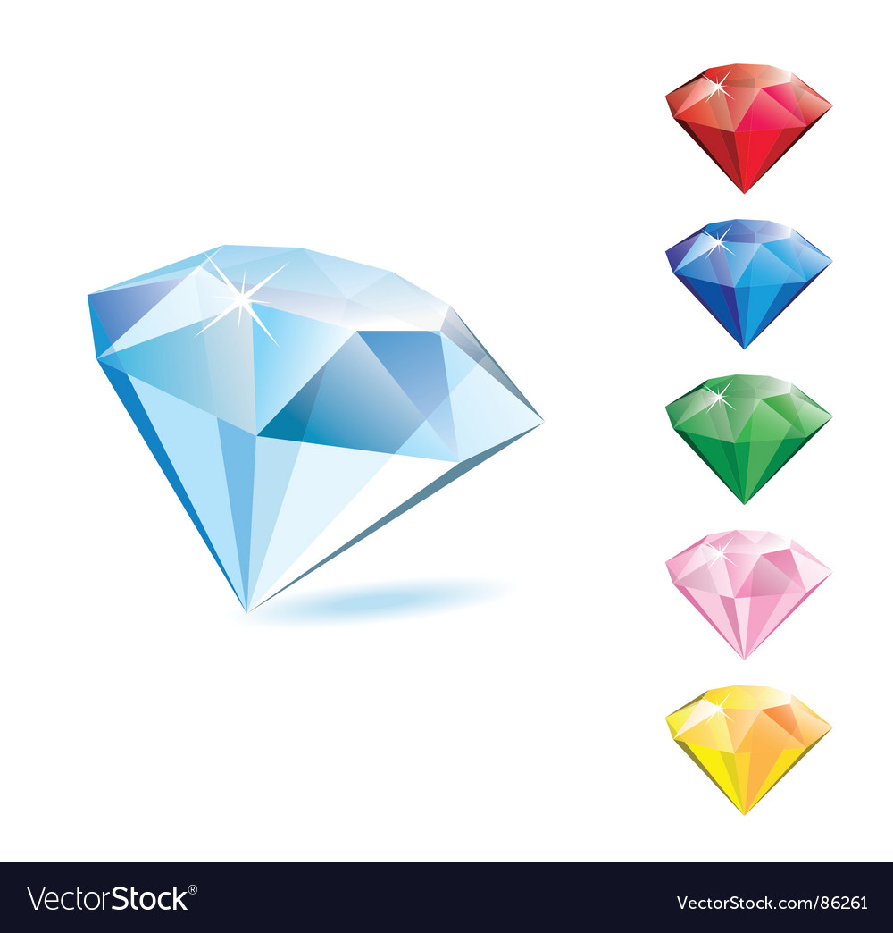 Diamonds Royalty Free Vector Image - VectorStock